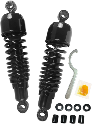 Drag Specialties Black 12.5" Rear Shocks 1979-2003 Harley Sportster XLH ...