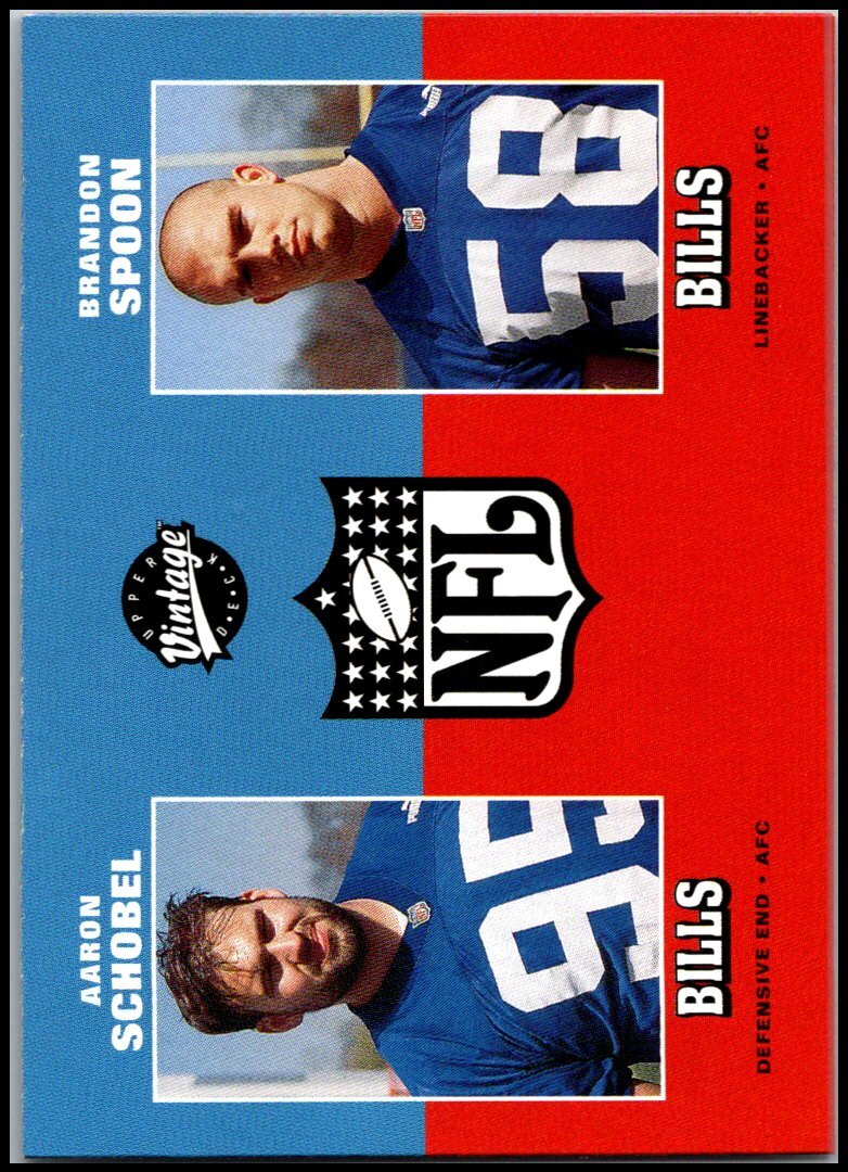 2001 UD Vintage #116 Aaron Schobel & Brandon Spoon - Rookie RC FREE ...