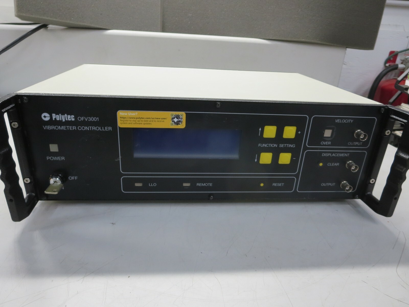 PolyTec, OFV3001, Vibrometer Controller, 100/115/230 VAC, 50/60 HZ ...