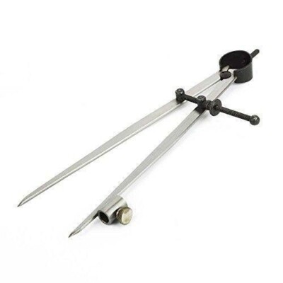 2Pcs Pack 6"+12" Precision Compass Pencil Holder/Spring Divider/Scriber ...