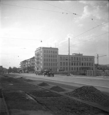 Factory building in Zurich Telefunken 1948 Switzerland Germany Old ...