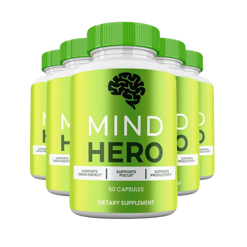 5-Pack Mind Hero Brain Capsules - MindHero Cognitive Support - 300 ...