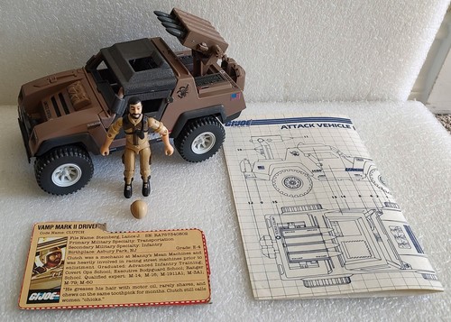 VINTAGE GI JOE 1984 VAMP MARK II 2 4X4 w/CLUTCH V2 w/FC & BP 100% ...