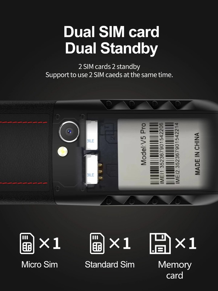 Unlocked V5 PRO Luxury Mini Mobile Dail Phones Metal Body Dual Sim ...