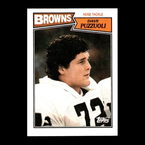Dave Puzzuoli 1987 Topps Rookie Cleveland Browns #95 R326G 6 | eBay
