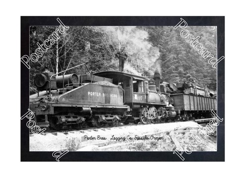 Historic Porter Bros. Logging Seaside, Oregon Train Postcard | eBay