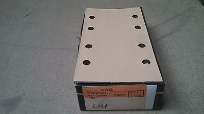 P360 3M Gold Hookit Strips 93 x 175mm Box (50) 8 holes 255P Sheets ...