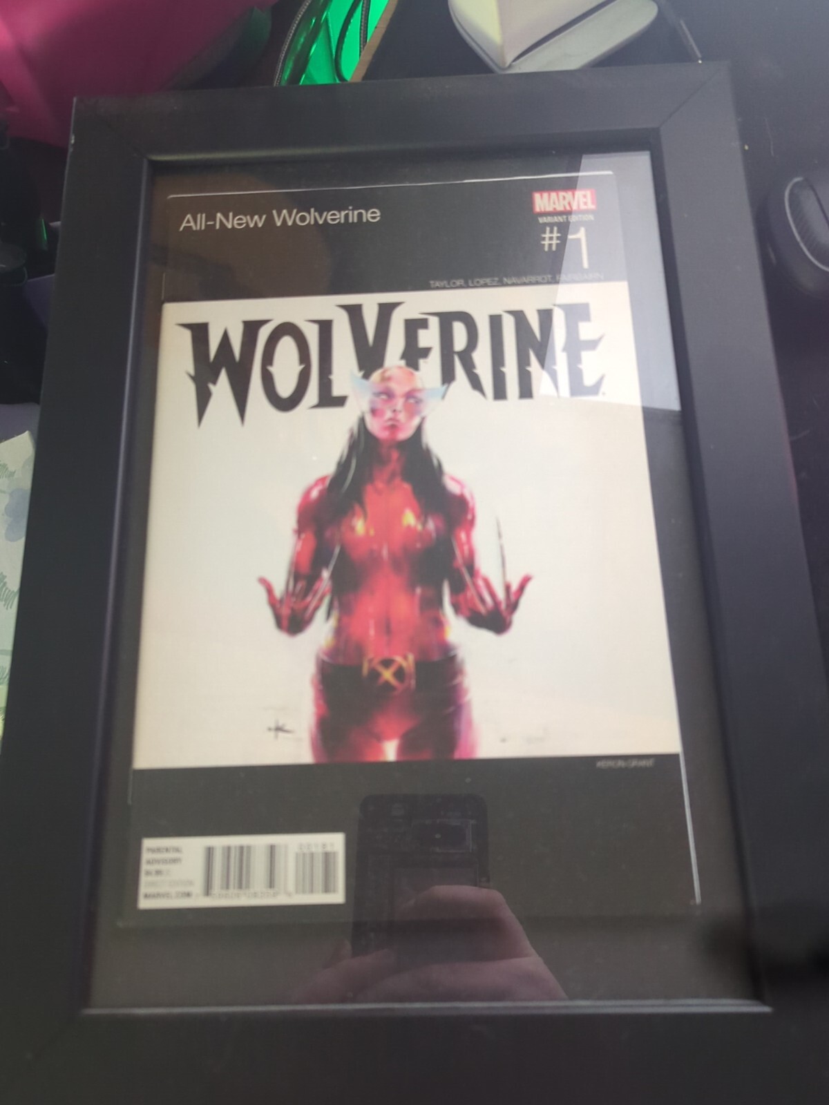 All New Wolverine #1 (2016) DMX Hip Hop Variant. Comic framed when new ...