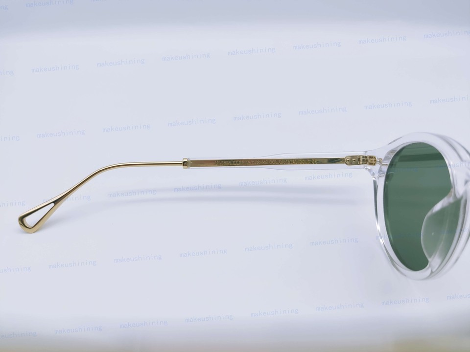 MOSCOT MILTZEN-TT Crystal Gold Frame Green Lenses Sun Glasses 46-22-145 ...