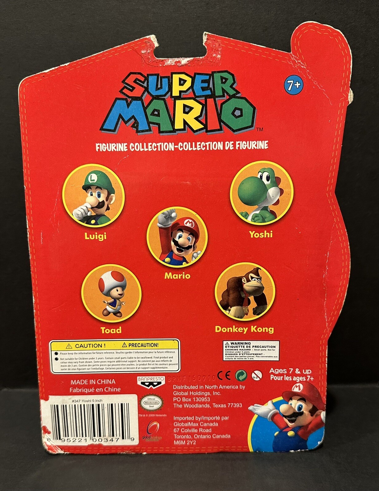 Super Mario Brothers Green Yoshi Figure 5” Official Nintendo Banpresto ...