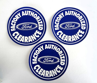 Ford Dealership Factory Authorized Clearance Window Stickers | eBay