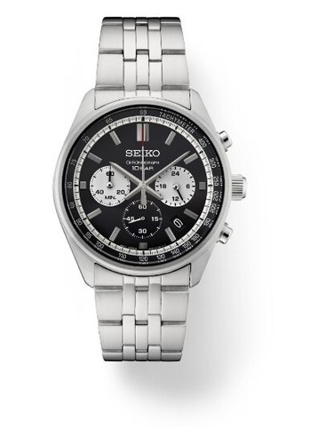Seiko Essential Motor Sports Inspired Chronograph Black Dial Watch ...