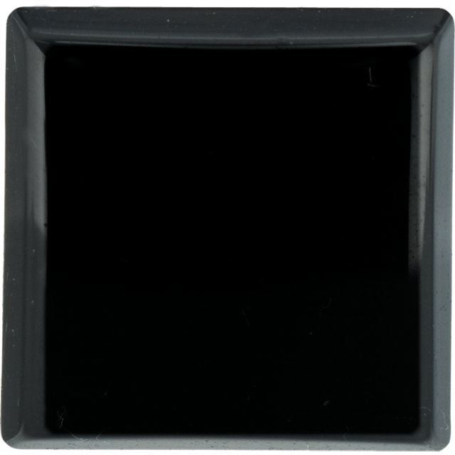 Natural Extra Fine Black Onyx - Square Buff Top Cabochon - Brazil ...