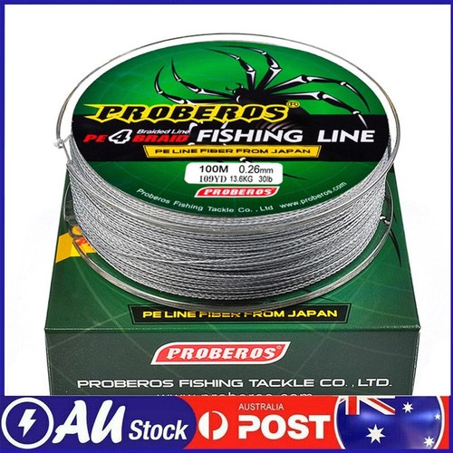 4 Strands PE Braided Line 100m Multifilament Lure Fishing Lines (0.8 ...