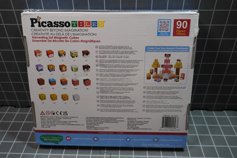 Picasso Tiles Picasso Cubes 1” Fall Autumn Harvest Theme 90 Pieces | eBay