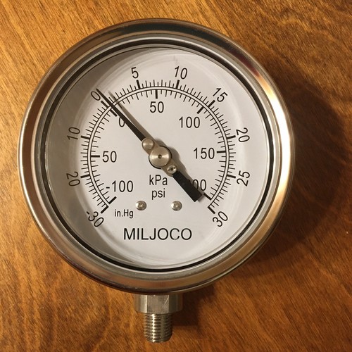 MILJOCO Gauge -100 to +200 kPa -30 to +30 psi in.Hg *NEW* | eBay