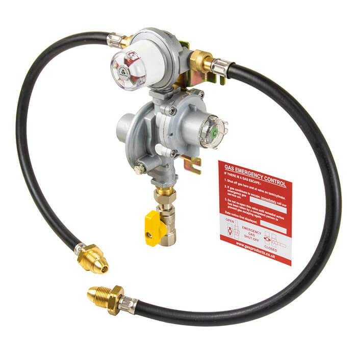 Reca Automatic Changeover LPG Propane Gas Regulator with OPSO - Static ...