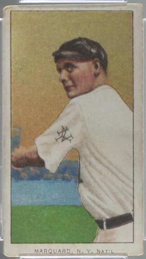 1909-11 T206 - Rube Marquard 350-460 Factory No. 30 Back Follow Through ...