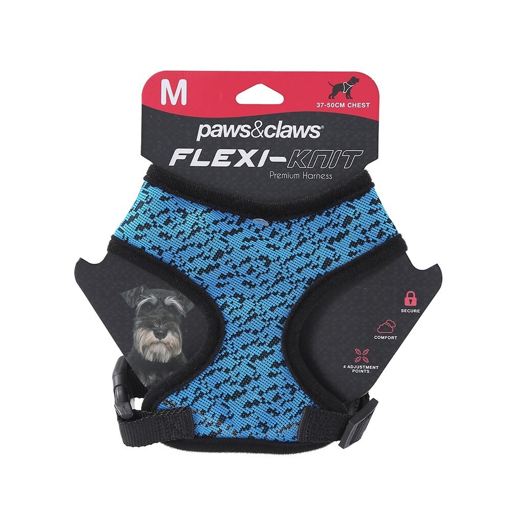 24 x FLEXI KNIT HARNESS 3 ASSTD SIZE XS, S, M 3 ASSTD COLOURS Pet Dog ...