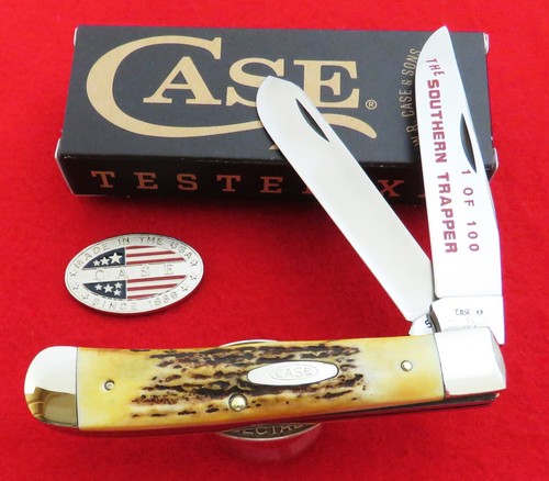 Case XX Stag SOUTHERN Trapper Knife 1980's SFO Fantastic Stag 1 of 100 ...