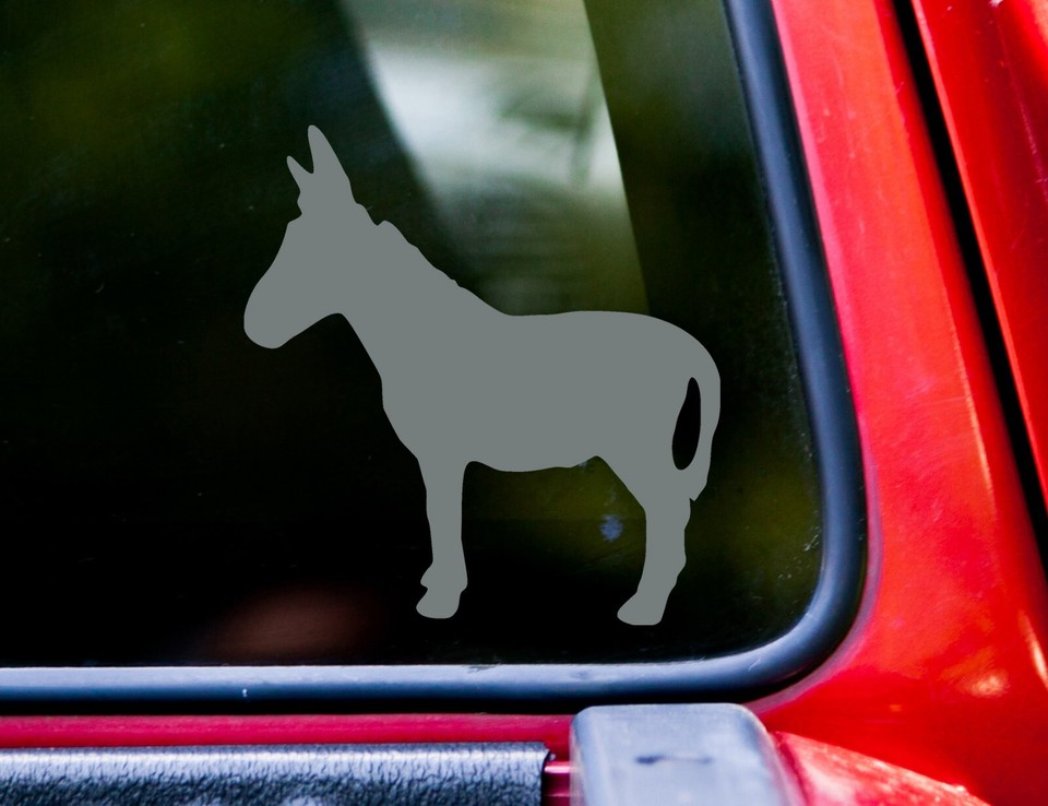 Donkey Vinyl Decal | Farm Barnyard Animal Jackass Burro Mule | Die Cut ...