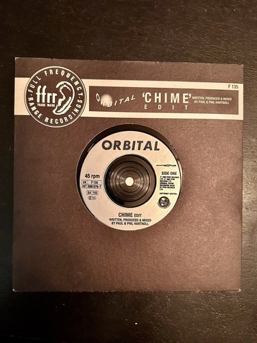 Orbital - Chime Edit/Deeper Edit 1990 - Used Vinyl- UK PRESSING 7 Inch- 45 Rpm | eBay