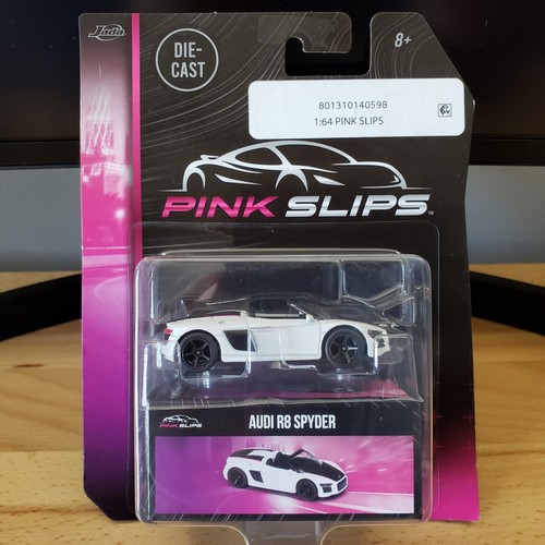Jada Toys Pink Slips Audi R8 Spyder Diecast 1:64 Includes Storage Box ...