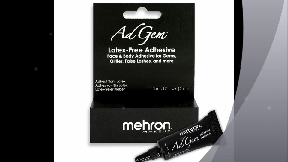 Mehron AdGem face body adhesive gem glitter lash cosmetic application ...