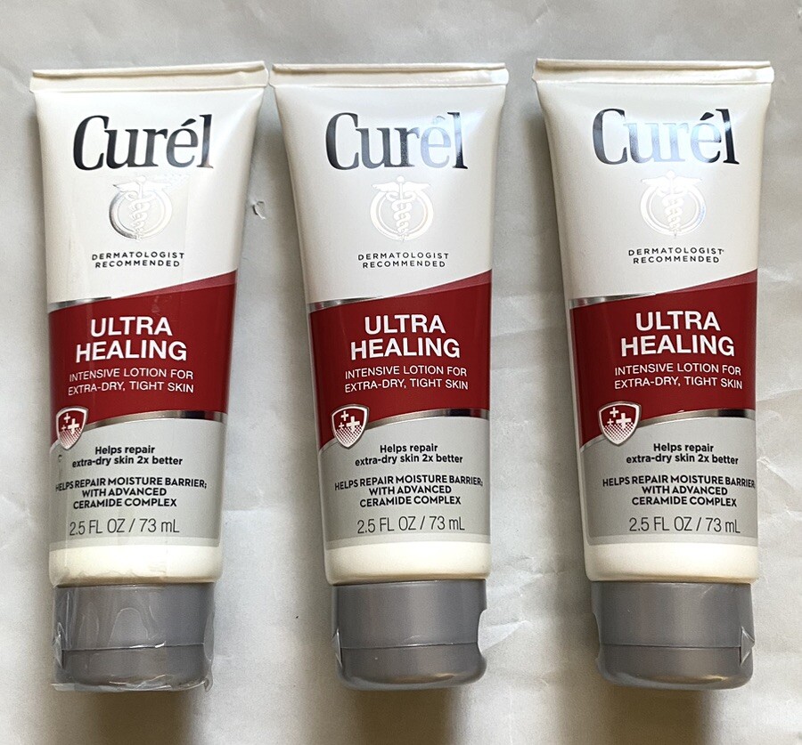 Curel Ultra Healing Body Lotion for Extry -dry skin 2.5 oz Each(3 Pack ...