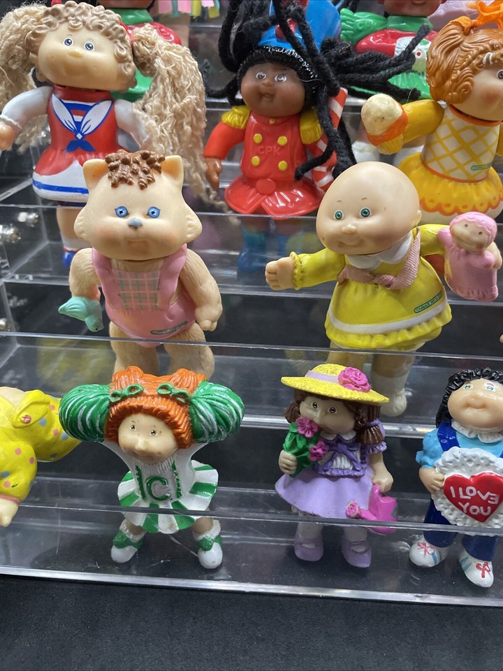 Vintage 1980's Cabbage Patch Kids Mini Figures PVC Figurines Lot of 21 ...