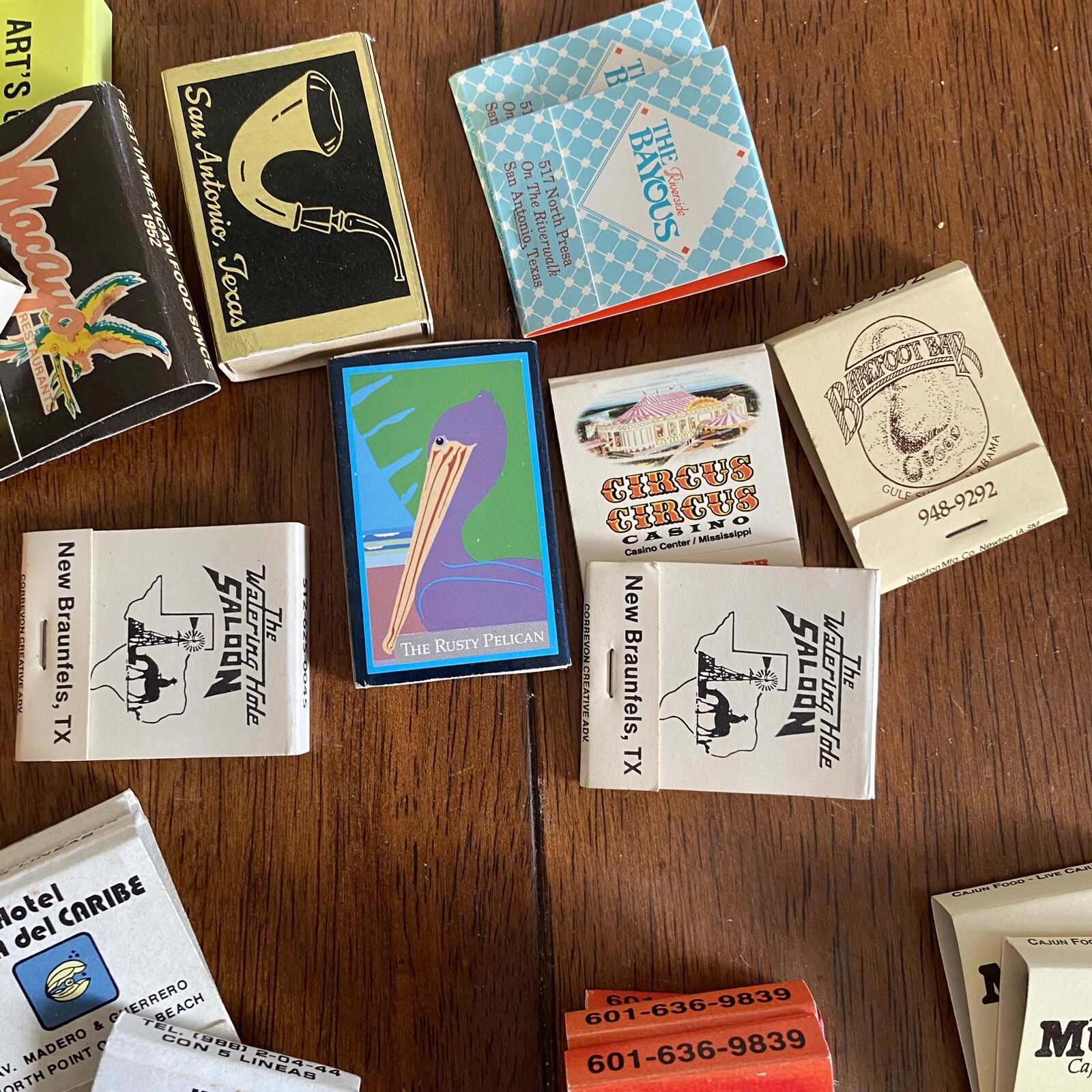Lot 140 Vintage Matchbooks Various IL WI MS AL TN Texas Vegas Mexico ...
