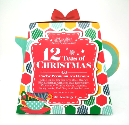 Twelve Teas of Christmas Tea Pot Collection 9/25 NEW | eBay