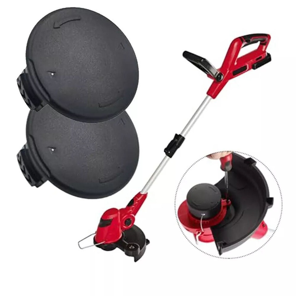 2x Black Spare Grass Eater Spool Cap Cover For Hyper Tough Trimmer ...