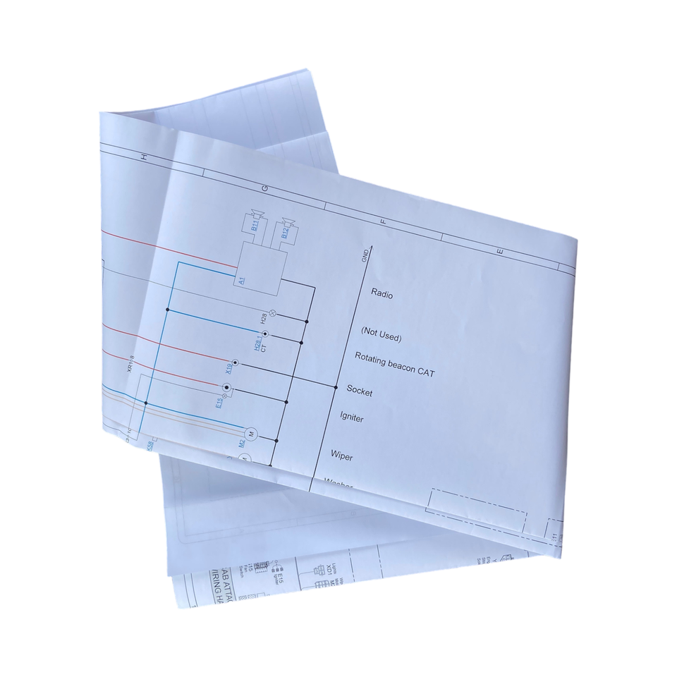 Caterpillar CAT D3B SPECIAL APPLICATION Electrical Schematic Service ...