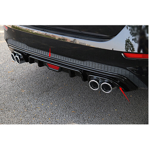 Black Rear Bumper Diffuser Lip Spoiler Refit Fit For Nissan Sentra 2020 ...