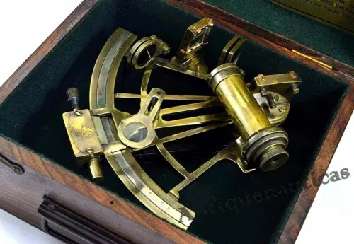 Nautical Sextant 8" Henary Barrow Antique German Working Marine With ...