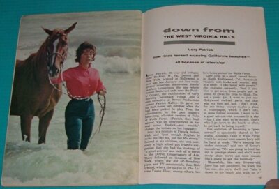 1962 TV GUIDE ARTICLE~ACTRESS LORI PATRICK ENJOYING CALIFORNIA BEACHES ...