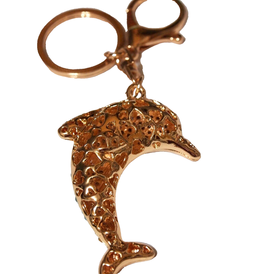 Dolphin Key Chain Rhinestone Fashion Jewelry Auto Keychain NIB | eBay