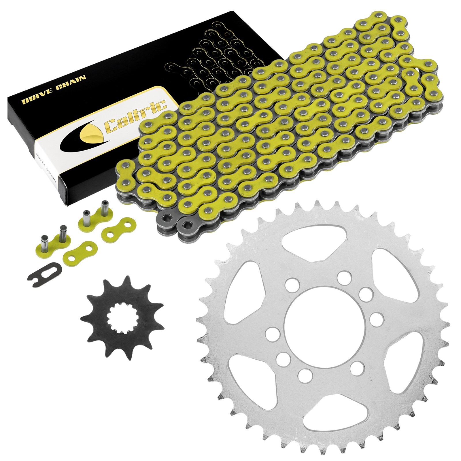 Drive Chain & Sprockets Kit For Suzuki LT-F160 QuadRunner 160 2X4 1991 ...