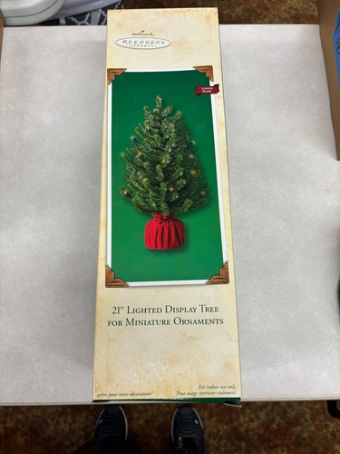 Hallmark 21" Lighted Display Tree for Miniature Ornaments NEW | eBay