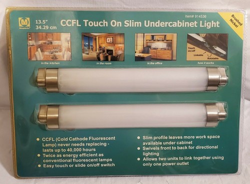 2 Pack Megabrite CCFL Touch On Slim Linkable Under Cabinet Light 13.5 ...