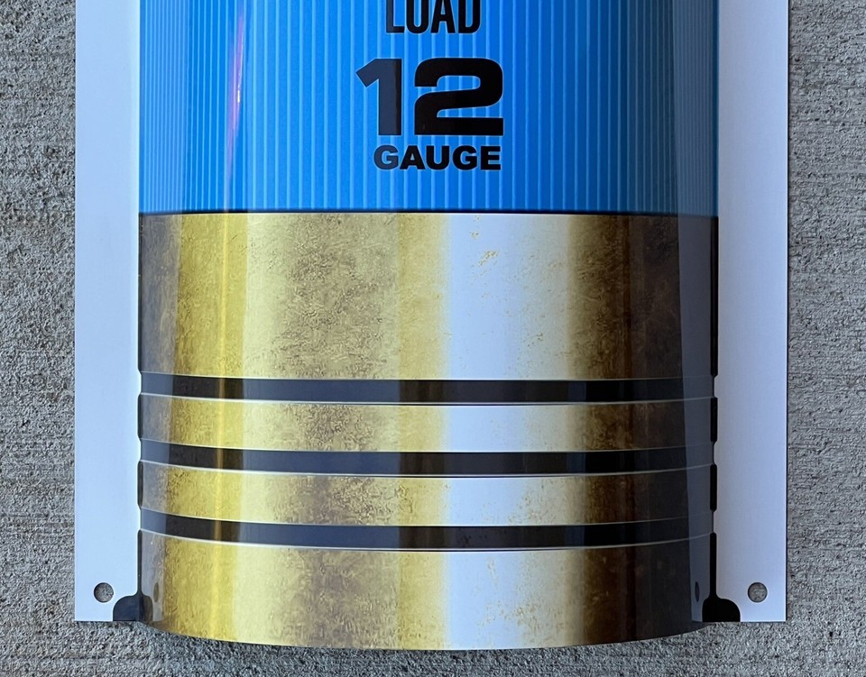 WOW!Curved Holiday Rabbit Field Load 12 Gauge Shotgun Shells 3D Sign ...