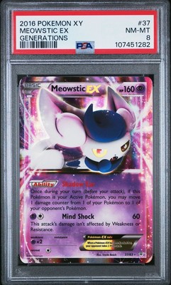 2016 Pokemon XY Generations MEOWSTIC EX 37/83 PSA 8 | eBay