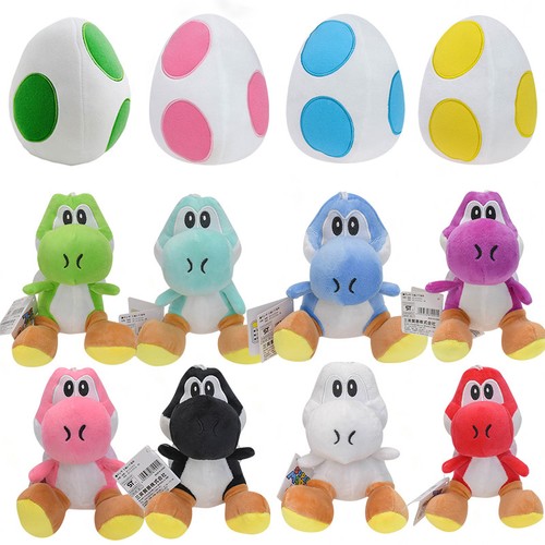 Super Mario Bros Yoshi Egg Plush Toys Animals Soft Stuffed Doll ...