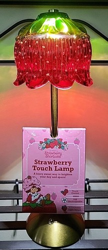 NEW Strawberry Shortcake Touch Lamp USB Rechargeable Glass Dimmable ...