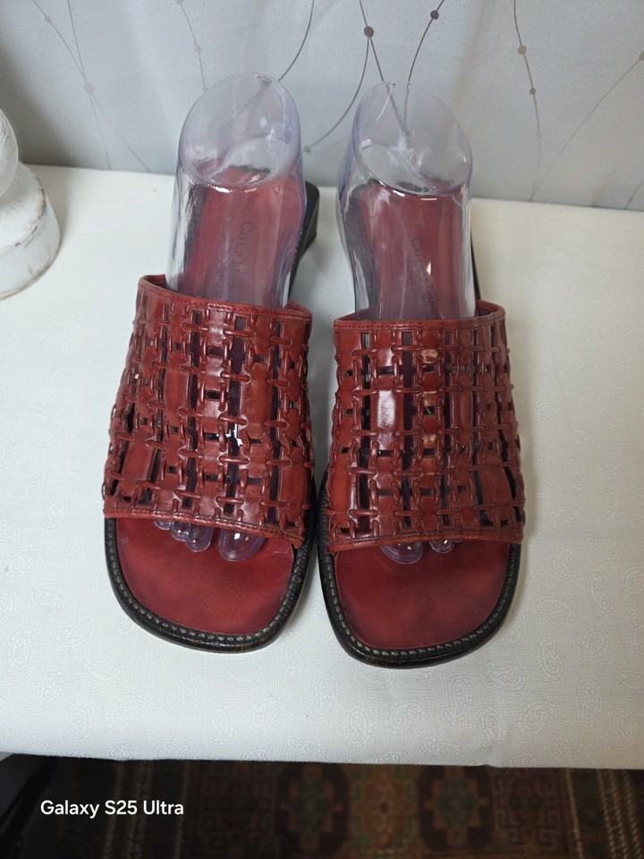 Cole Haan Country Womens Red Woven Sandal 9 Boho Luxury Staple | eBay