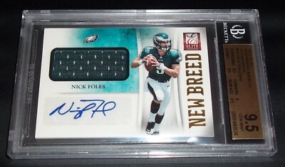 (#23/50) BGS 9.5 10 Autograph Rc Jersey Nick Foles Auto 2012 Elite ...