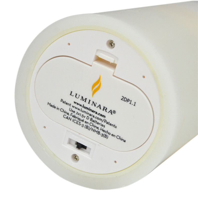 Luminara Ivory Flameless Wax Candle Battery with Timer function Remote ...