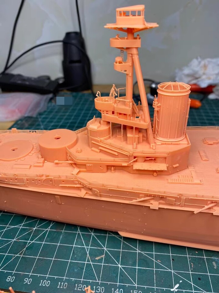 3D Printed 1/700/350 British Royal Navy HMS Agincourt Battleship Model ...
