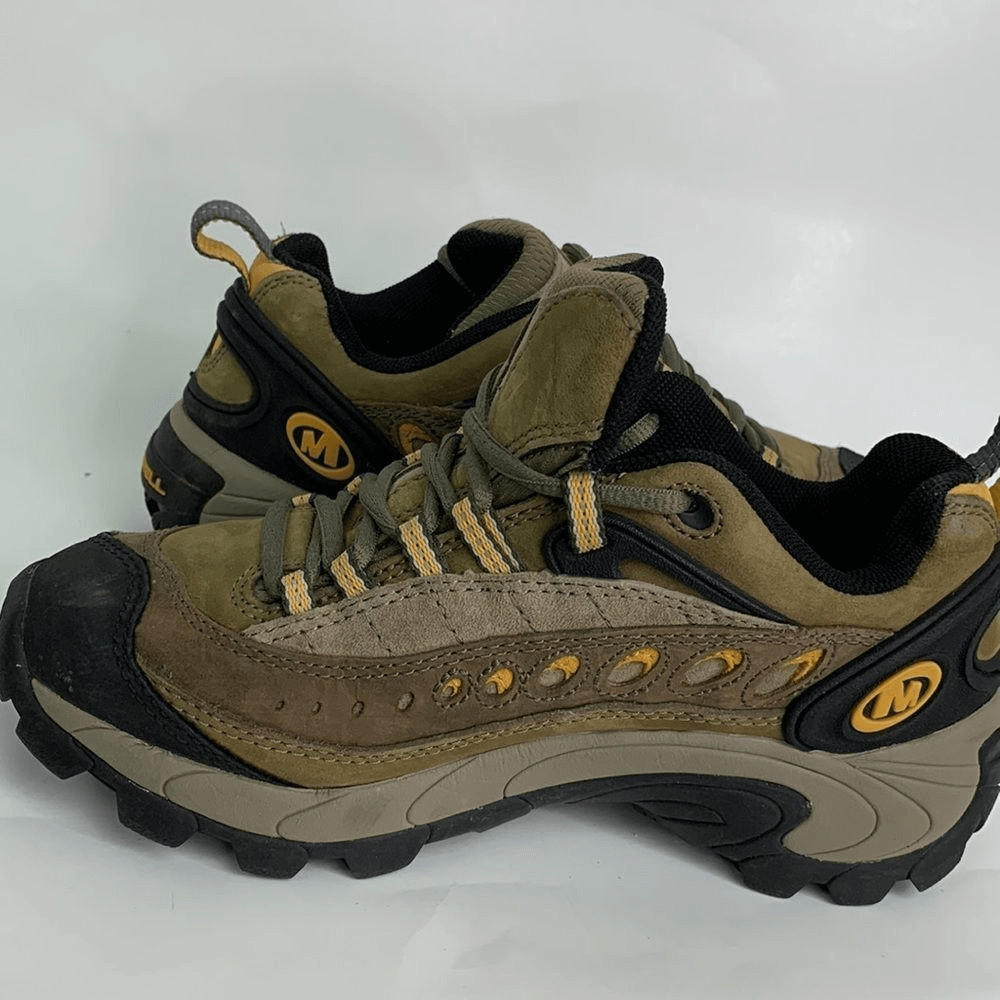 Merrell Pulse Sage Green/yellow Hiking Sneakers - Gem